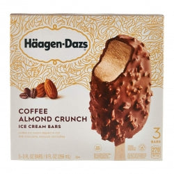 Haagen-Dazs Coffee Almond Crunch Ice Cream Bars (3 Bars) – Super Sun Market